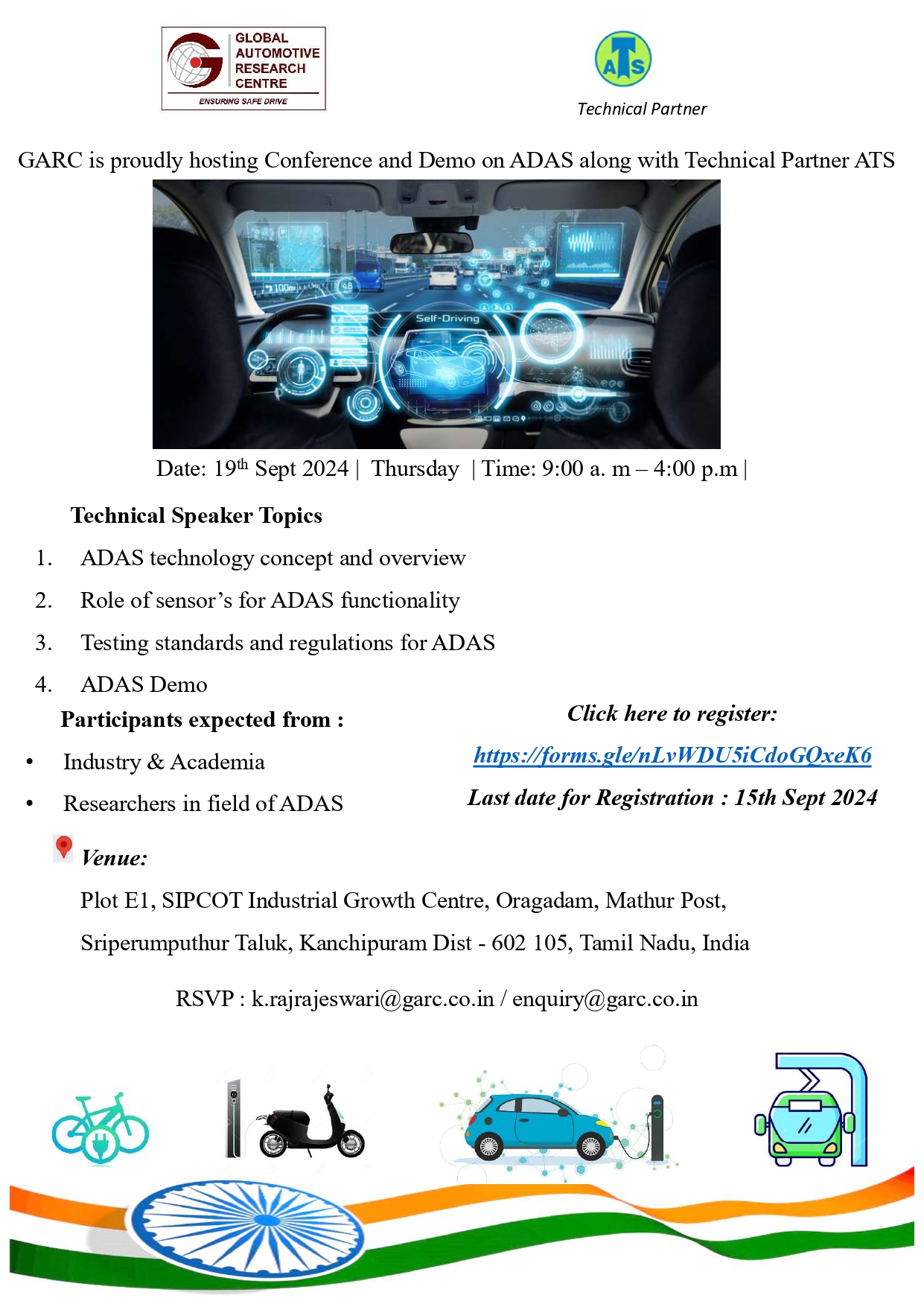 GARC is proudly hosting Conference and Demo on ADAS along with ...